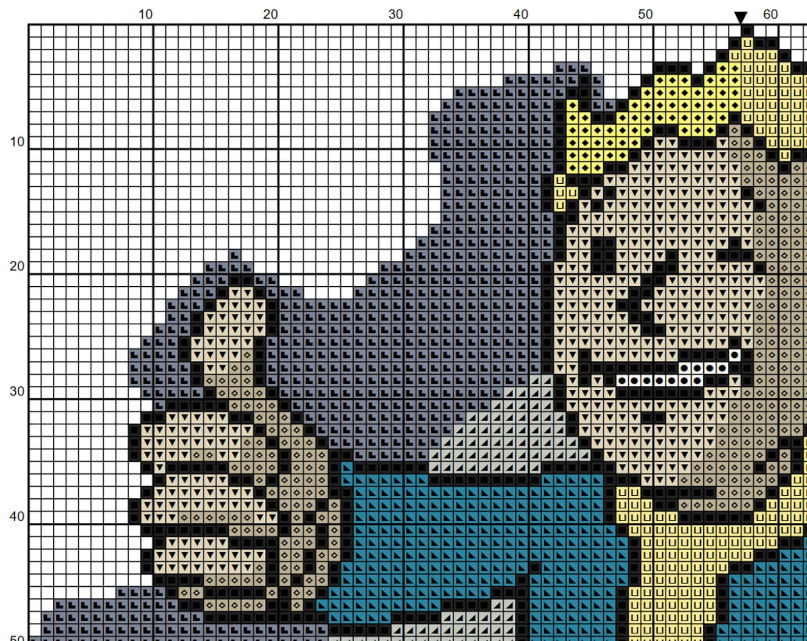 Fallout Cross Stitch Pattern PDF Vault Boy Nerdy Gaming Video | Etsy