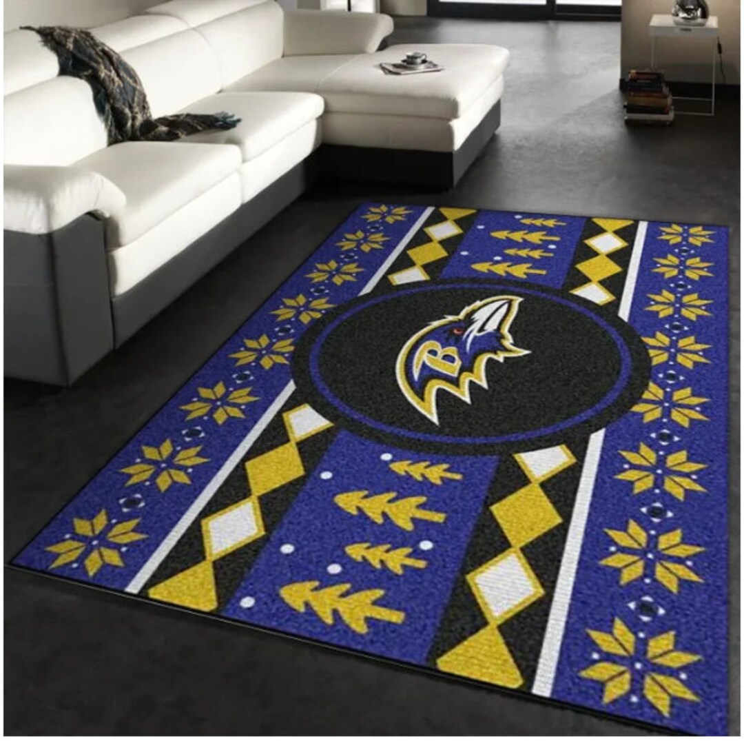 Baltimore Ravens Rug Living Room Floor Decor RG0384 - Etsy