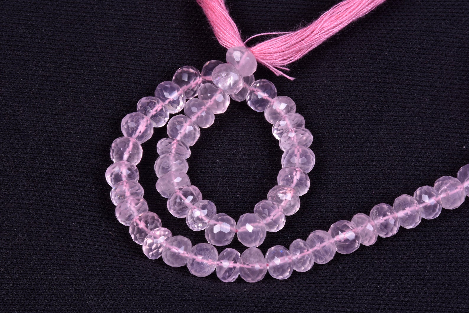 Natural Pink Rose Quartz Faceted Roundel Shape Beads 8 | Etsy Natural Pink Rose Quartz Faceted Roundel Shape Beads 8 | Etsy
