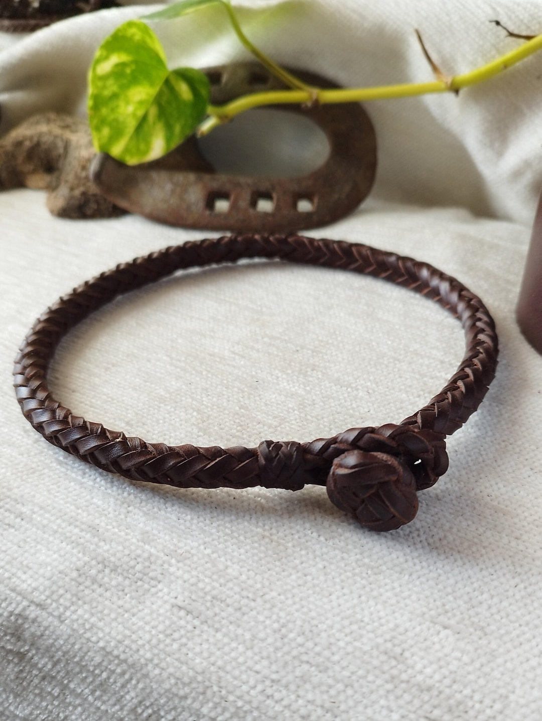 Thick Leather Necklace Mens Leather Necklace for Women Norse Jewelry ...