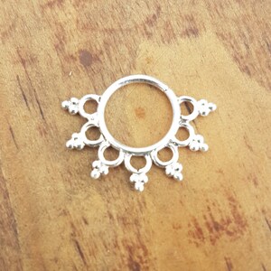 Septum Ring Silver Septum Piercing Dainty Septum.tribal Septum Indian ...
