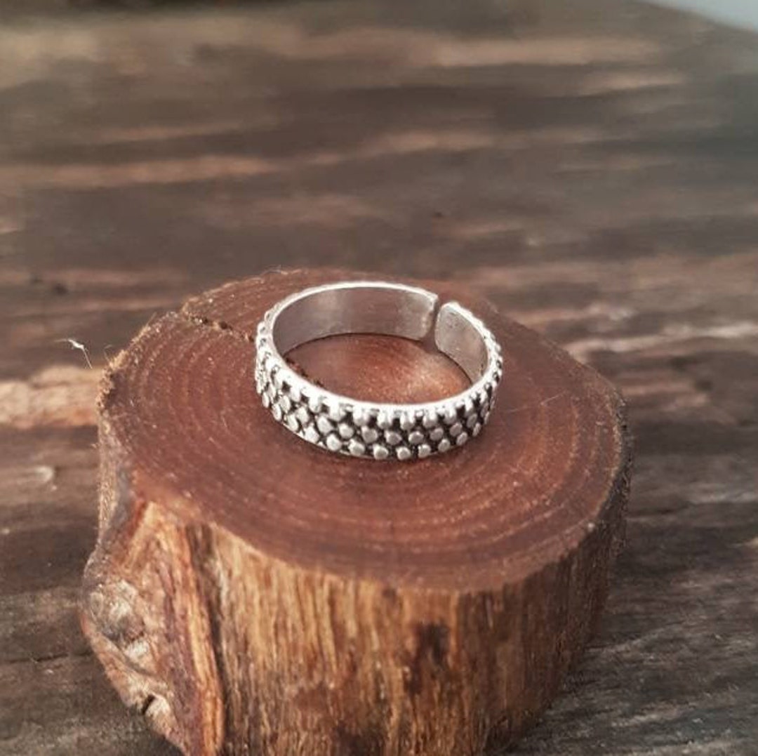 Midi Ring Silver Toe Ring Tribal Indian Toe Rings.adjustable Toe Ring ...