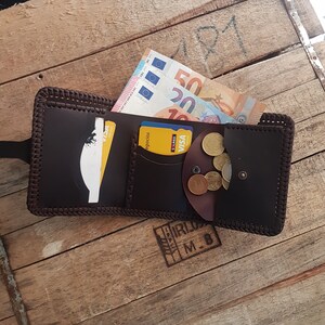 Mens Leather Wallet Big Billfold Leather Wallet Mens Wallet Groomsmen ...