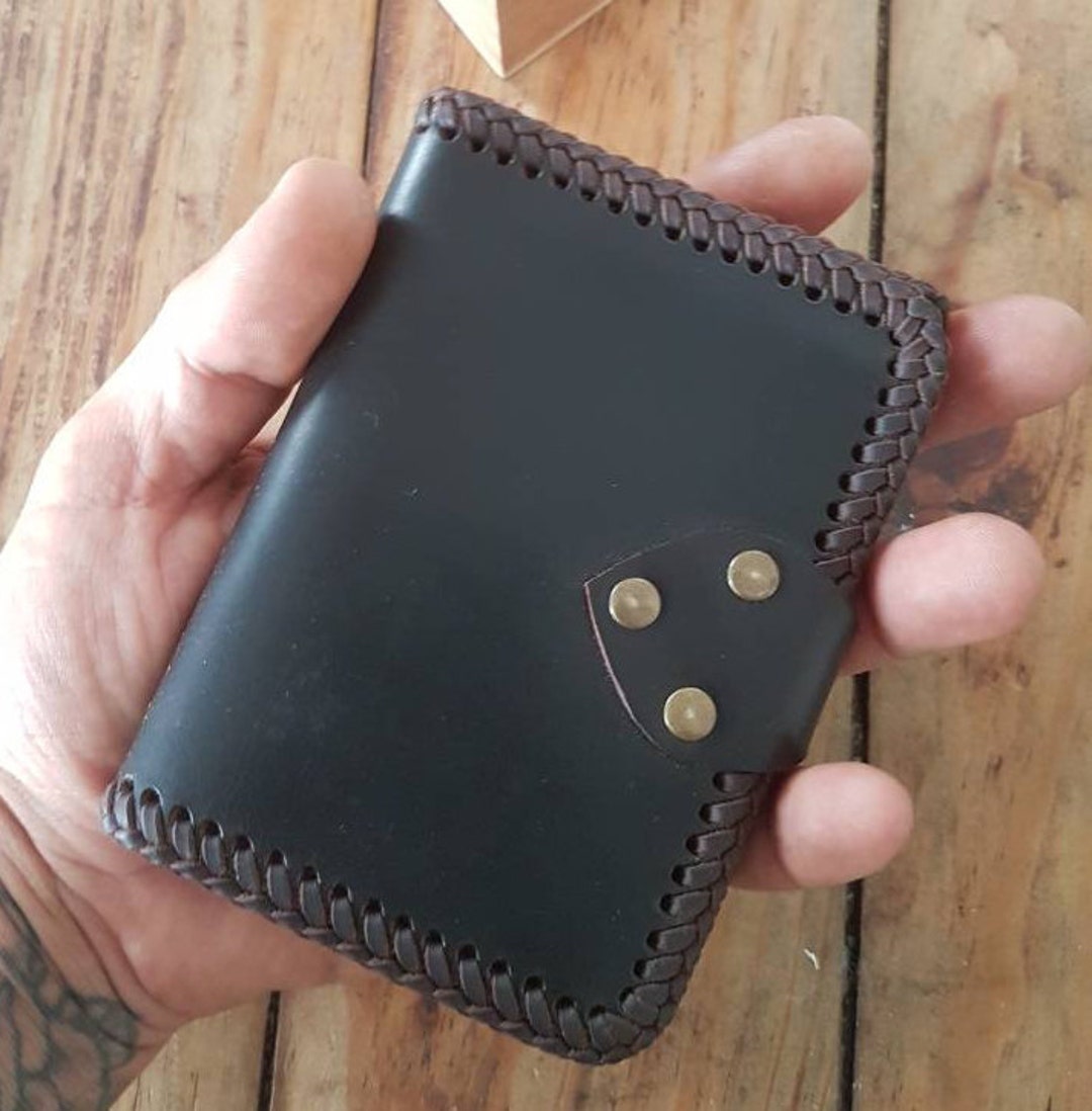Mens Leather Wallet Big Billfold Leather Wallet Mens Wallet Groomsmen ...