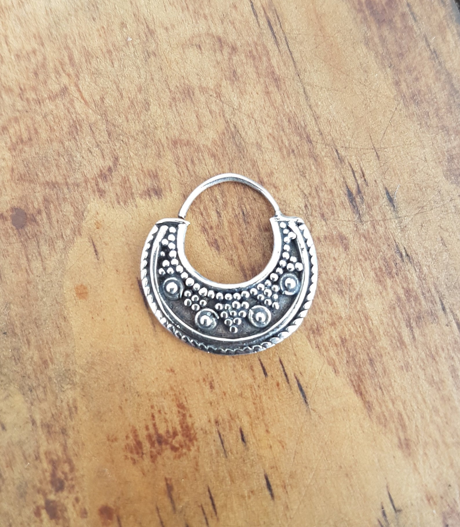 Septum Ring Sterling Silver Septum Piercing.nose Ring Hoop - Etsy