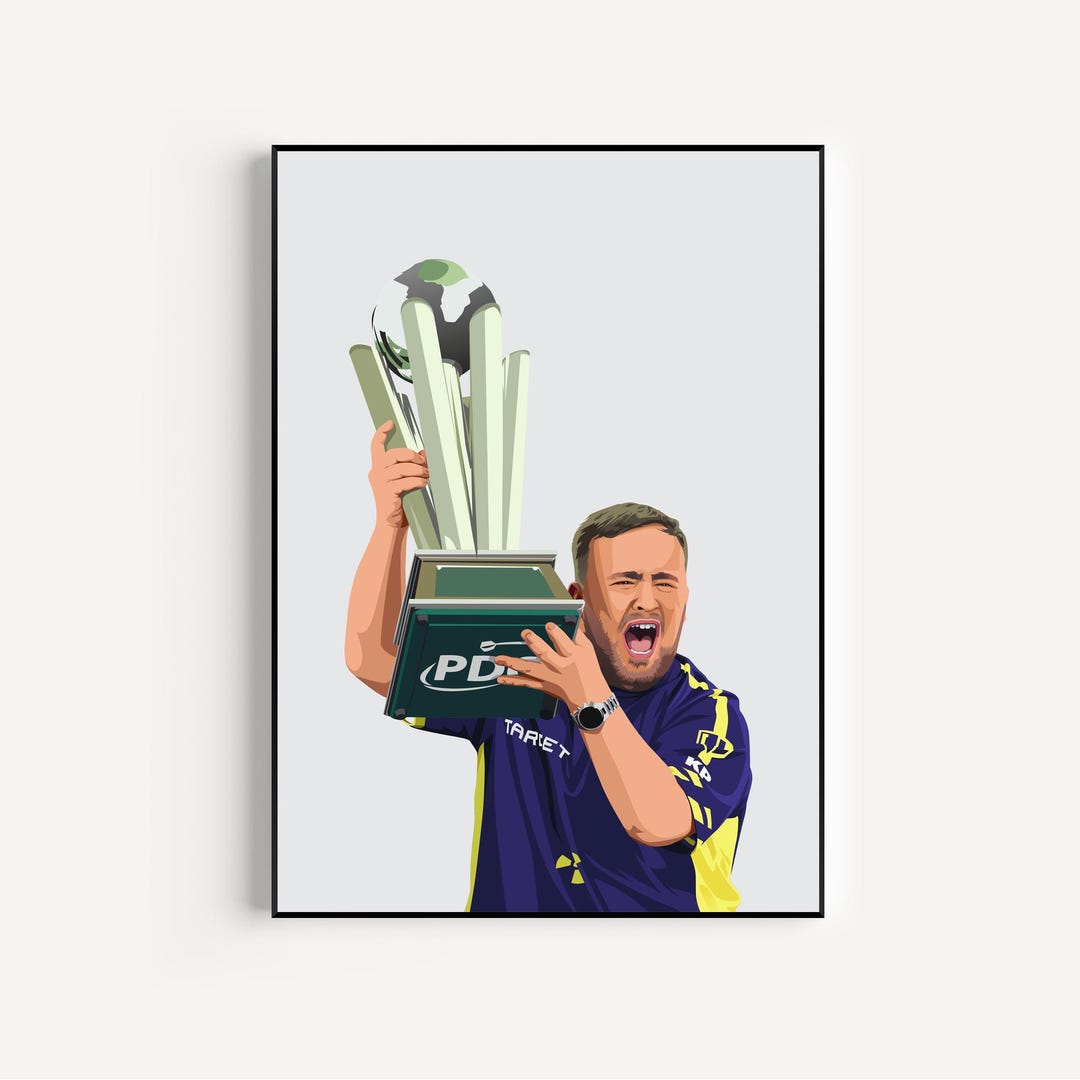 Luke Littler the Nuke Darts Art Poster Photo Print - Etsy