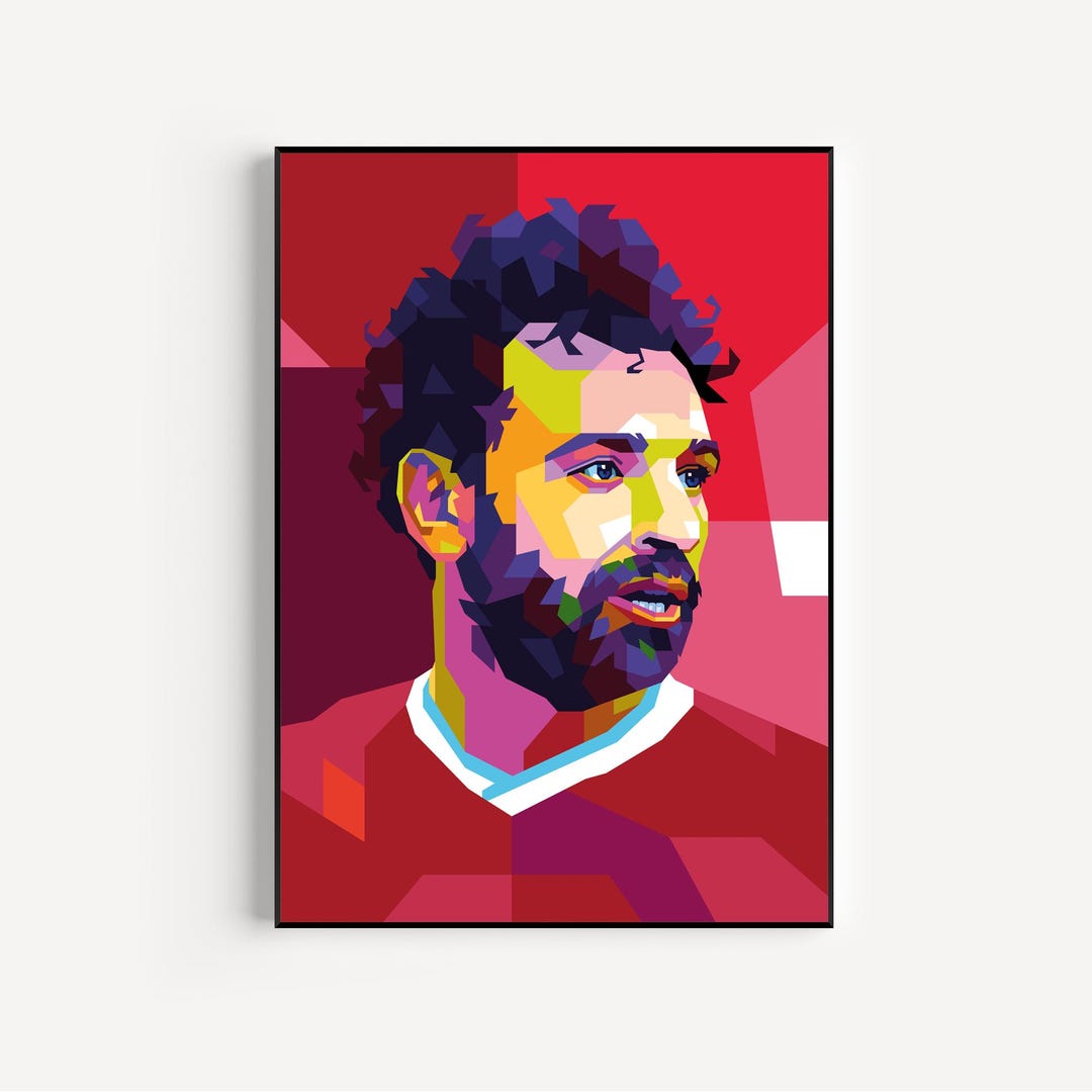 Mo Salah Liverpool Portrait Art Poster Photo Print - Etsy