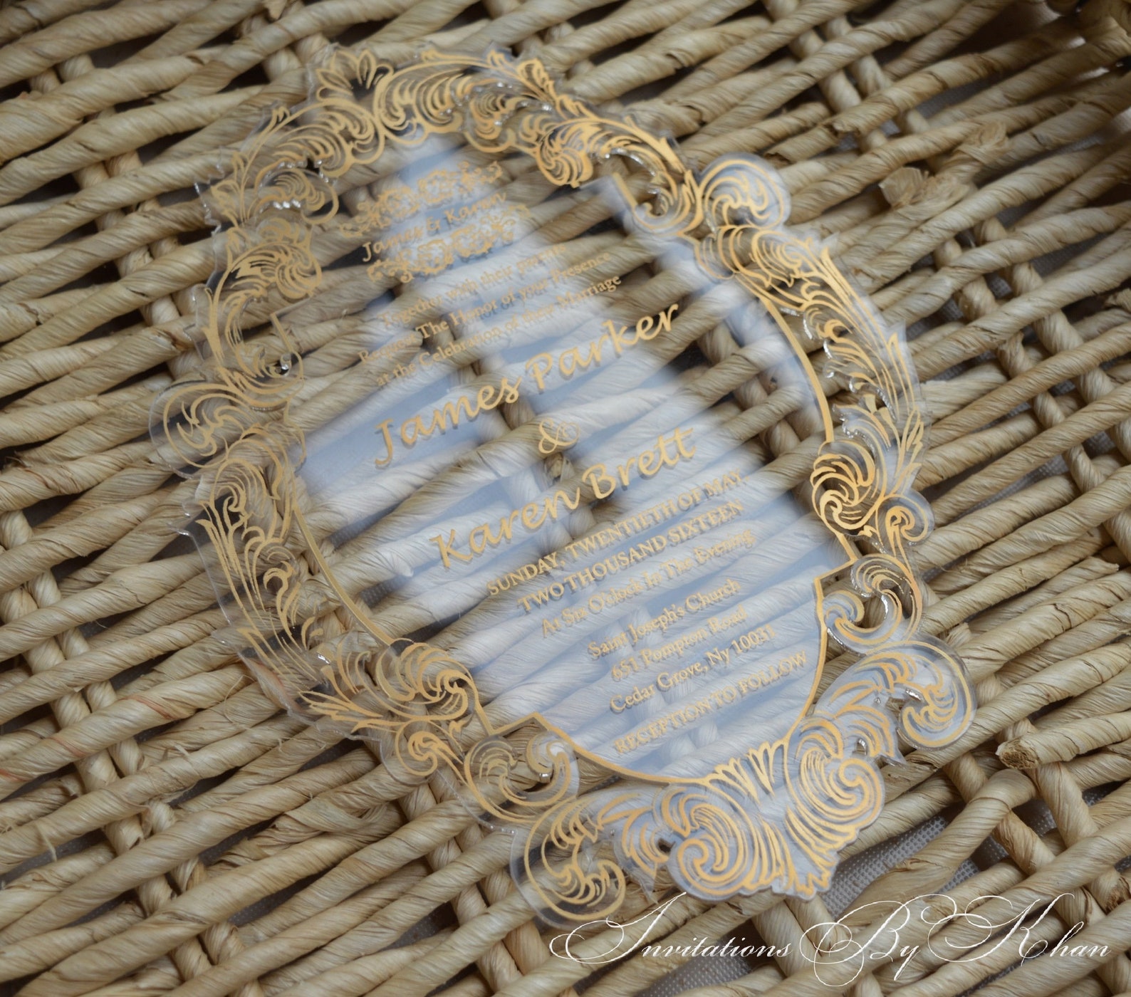 Custom Acrylic Wedding Invitation Acrylic Invites Acrylic - Etsy