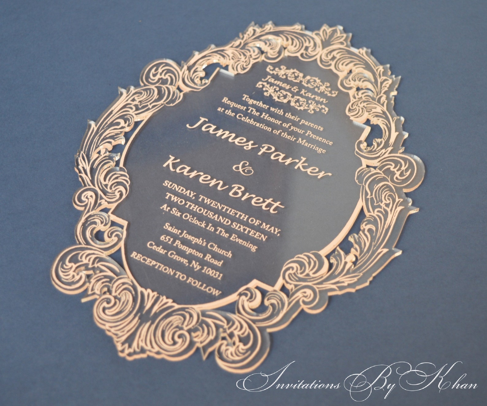 Custom Acrylic Wedding Invitation Acrylic Invites Acrylic - Etsy