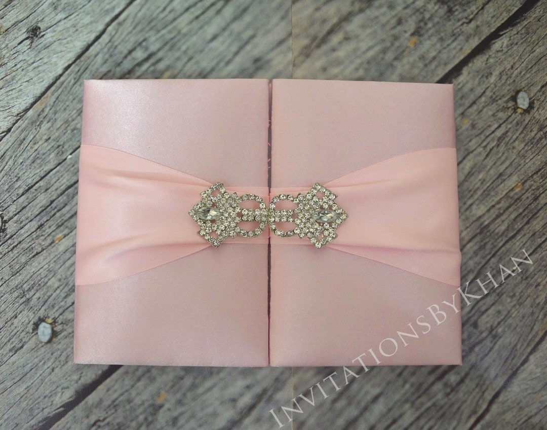 Wedding Invitation Box, Wedding Invitation Folio, Hardcover Wedding ...