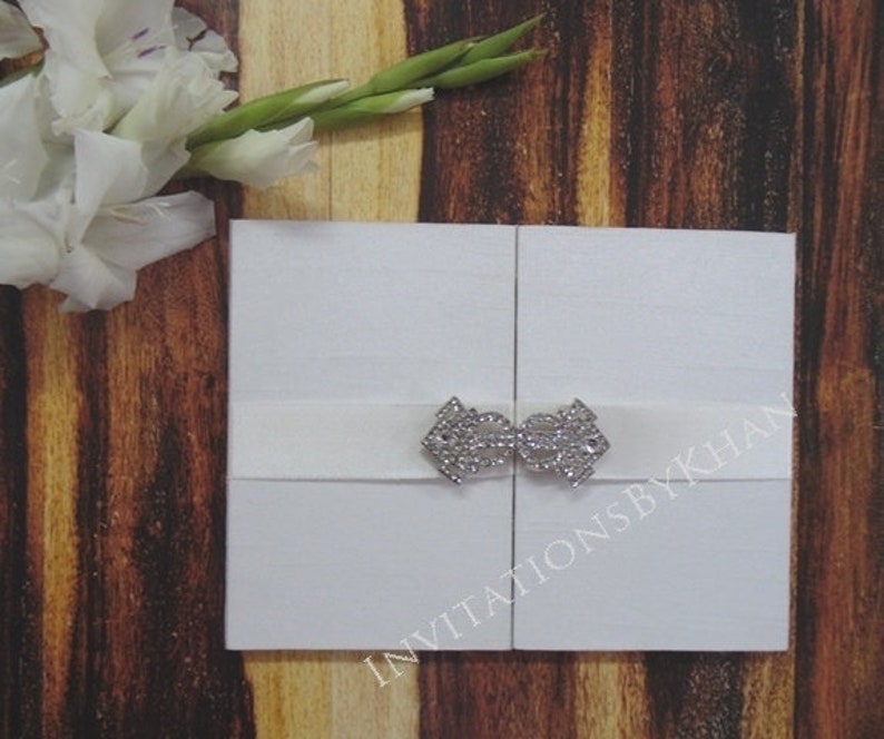 Silk Hardcover Folio Invitation Wedding Invitation Box | Etsy