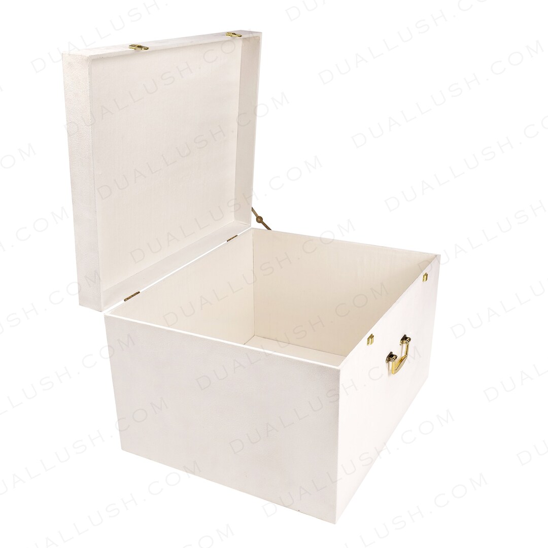 White Velvet Lehenga Box: Trousseau Storage Box - Etsy