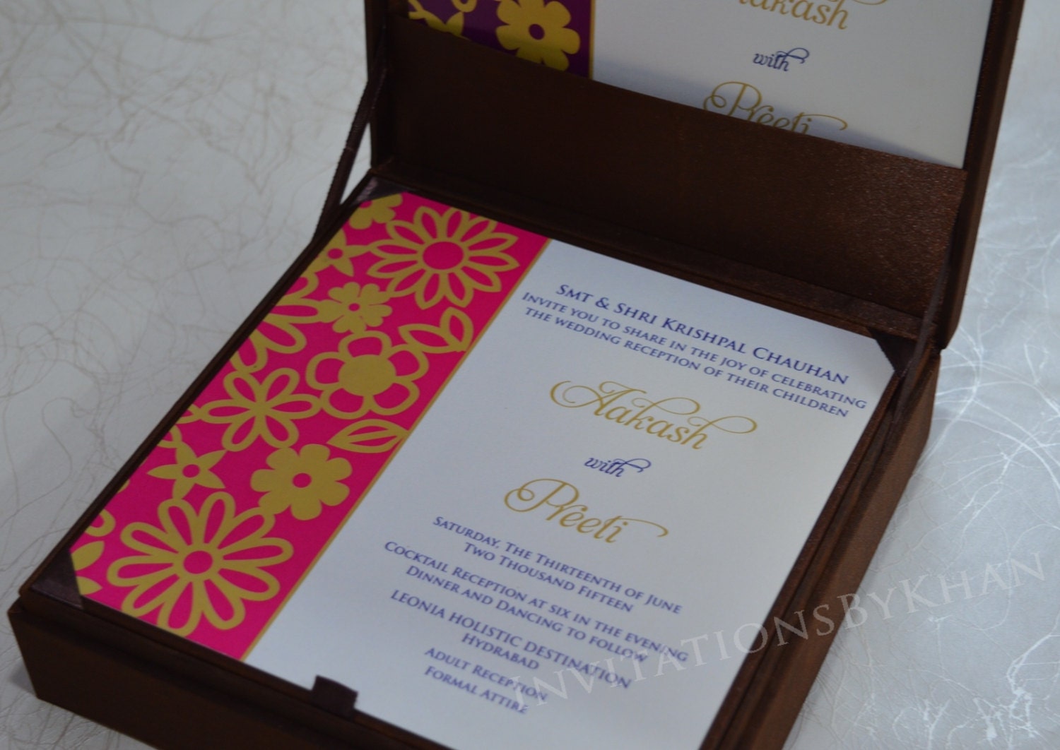Caja de invitación invitación de boda caja de invitación de | Etsy México