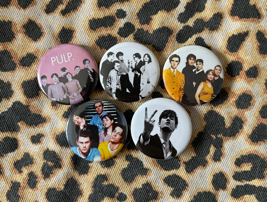 PULP Pack of 38mm Rock Badges - Etsy