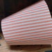 Linen Orange Ticking Stipes Candle Clip Lampshade - Etsy UK