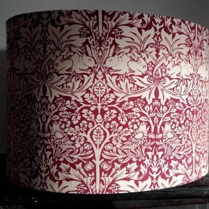 William Morris Red Brer Rabbit Lampshade - Etsy UK