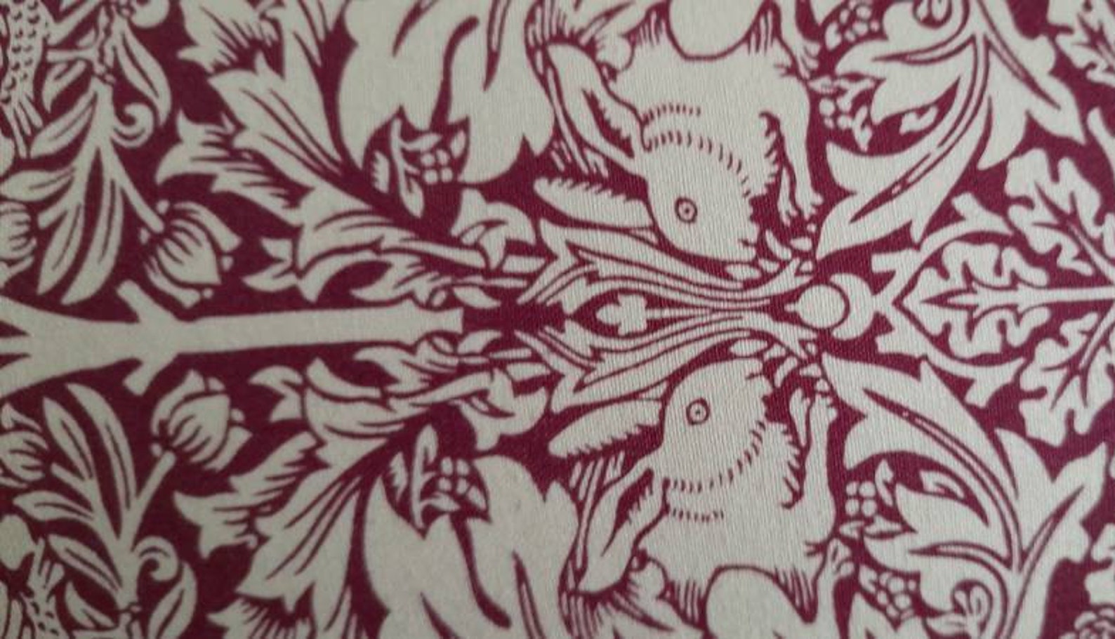 William Morris Red Brer Rabbit Lampshade | Etsy UK