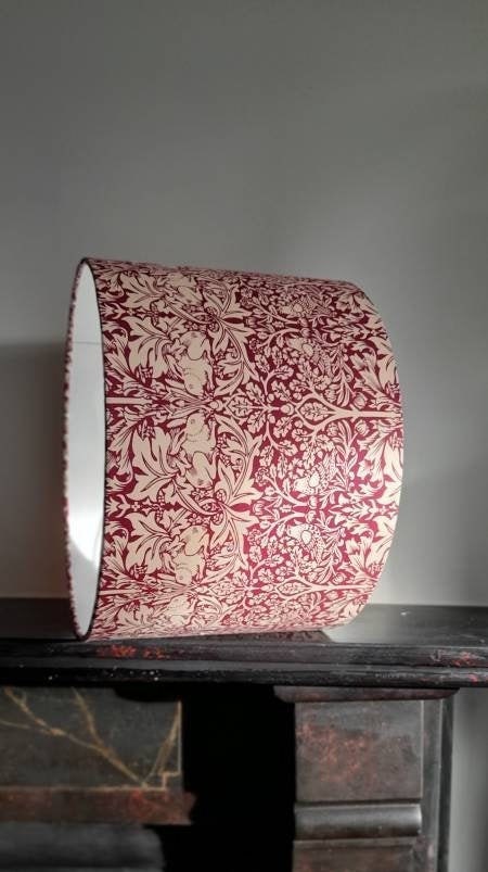 William Morris Red Brer Rabbit Lampshade | Etsy UK