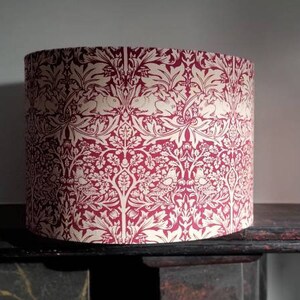 William Morris Red Brer Rabbit Lampshade - Etsy UK