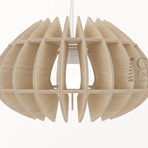 Pendant Light Laser Cut File - Etsy