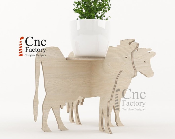 Cow Planter With Succulent Animal Planter With Live Plant Succulent ...