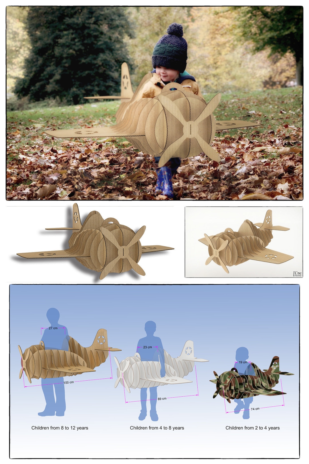 Airplane Costume Template: Laser & CNC Router Cutting Plans (digital ...