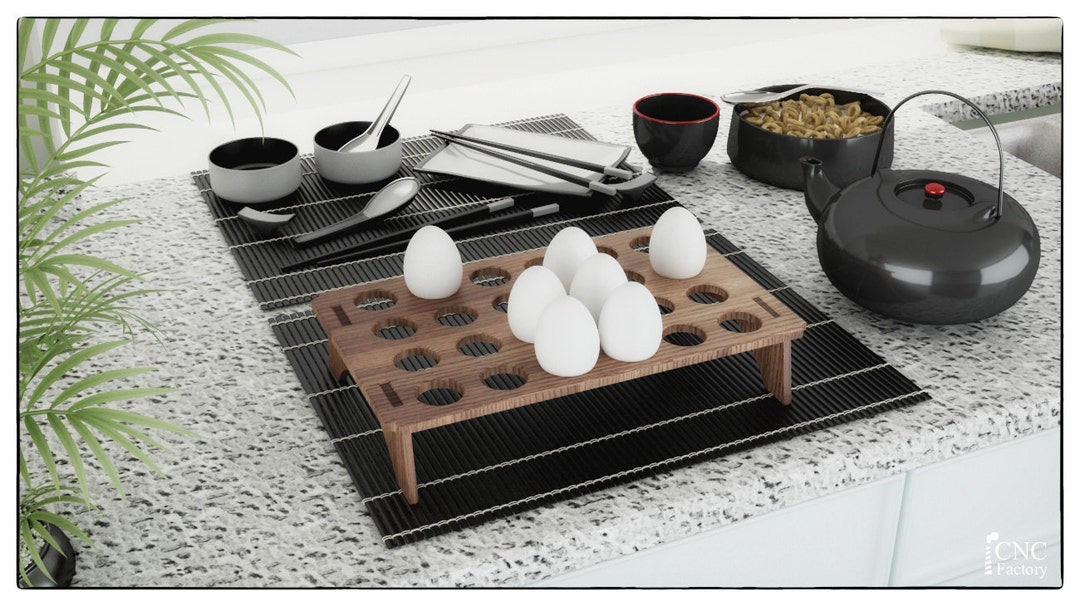 EGGS HOLDER - Template Cutting File - Wooden Egg Holder - Kitchen Decor ...