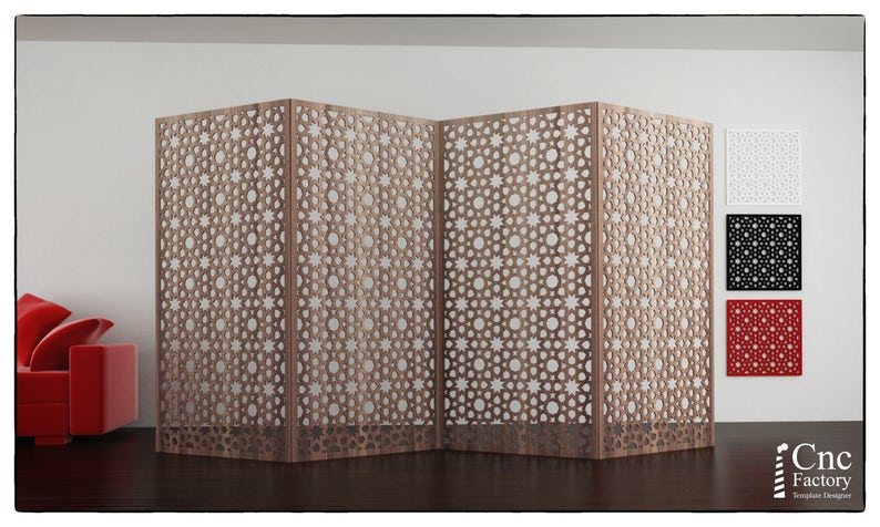 BAKU SCREEN PANEL Arabic Designs Arabesques Geometry Art - Etsy