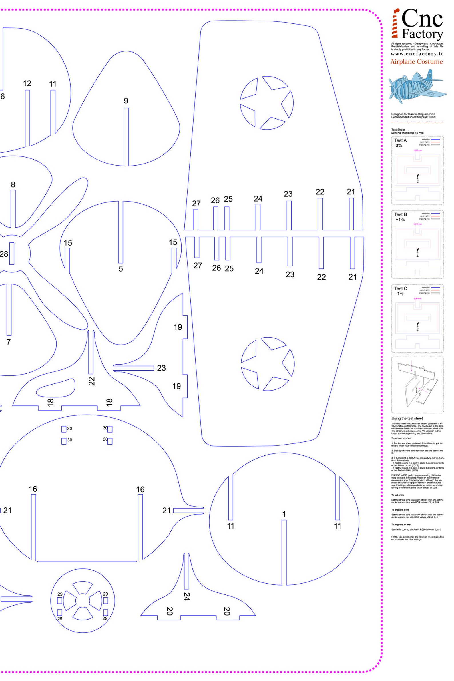 AIRPLANE COSTUME Template Cutting File Airplane Shelving | Etsy