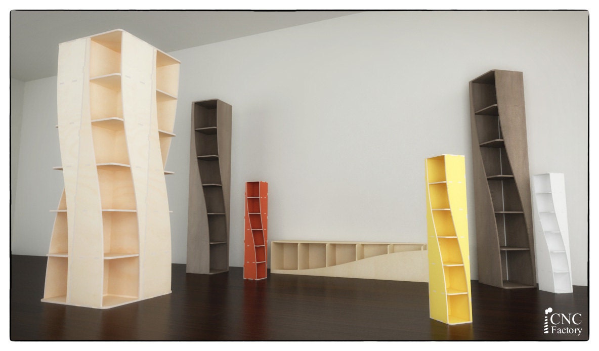 TWIST SHELVING Cnc Template Cutting File Shelf Plans - Etsy