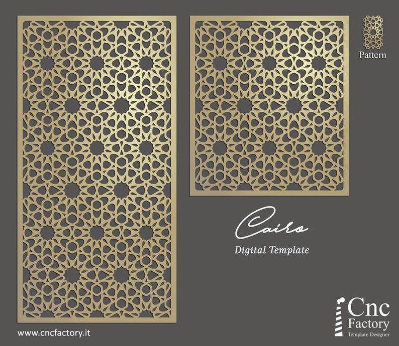 CAIRO SCREEN PANEL Digital File Plans Arabic Designs - Etsy