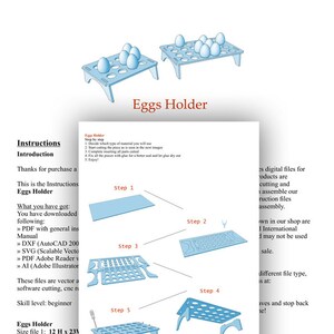 EGGS HOLDER - Template Cutting File - Wooden Egg Holder - Kitchen Decor ...