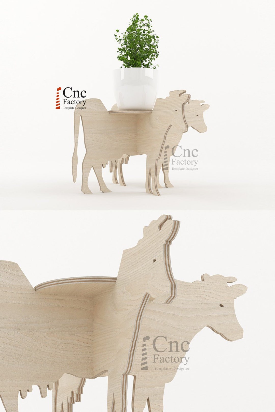 COW FLOWERPOT - Customizable Cow Planter - Holds Any Pots - How to ...