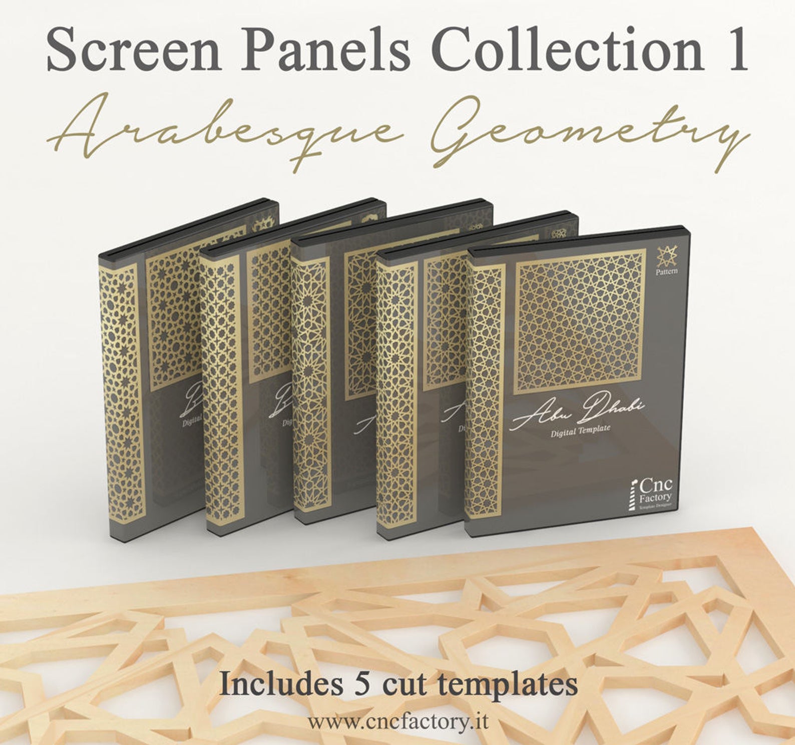 SCREEN PANELS COLLECTION 1 Arabesques Geometry Pattern Pack | Etsy