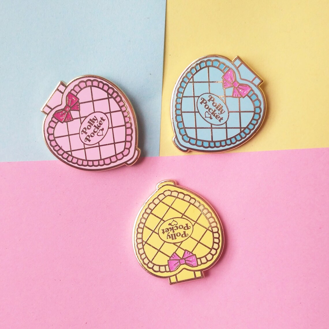 POLLY POCKET Heart Hard Enamel PIN Toys Pins Polly Pocket - Etsy