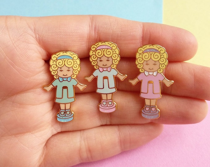 POLLY POCKET DOLL Polly Pocket Dolls Hard Enamel Pin Pins - Etsy