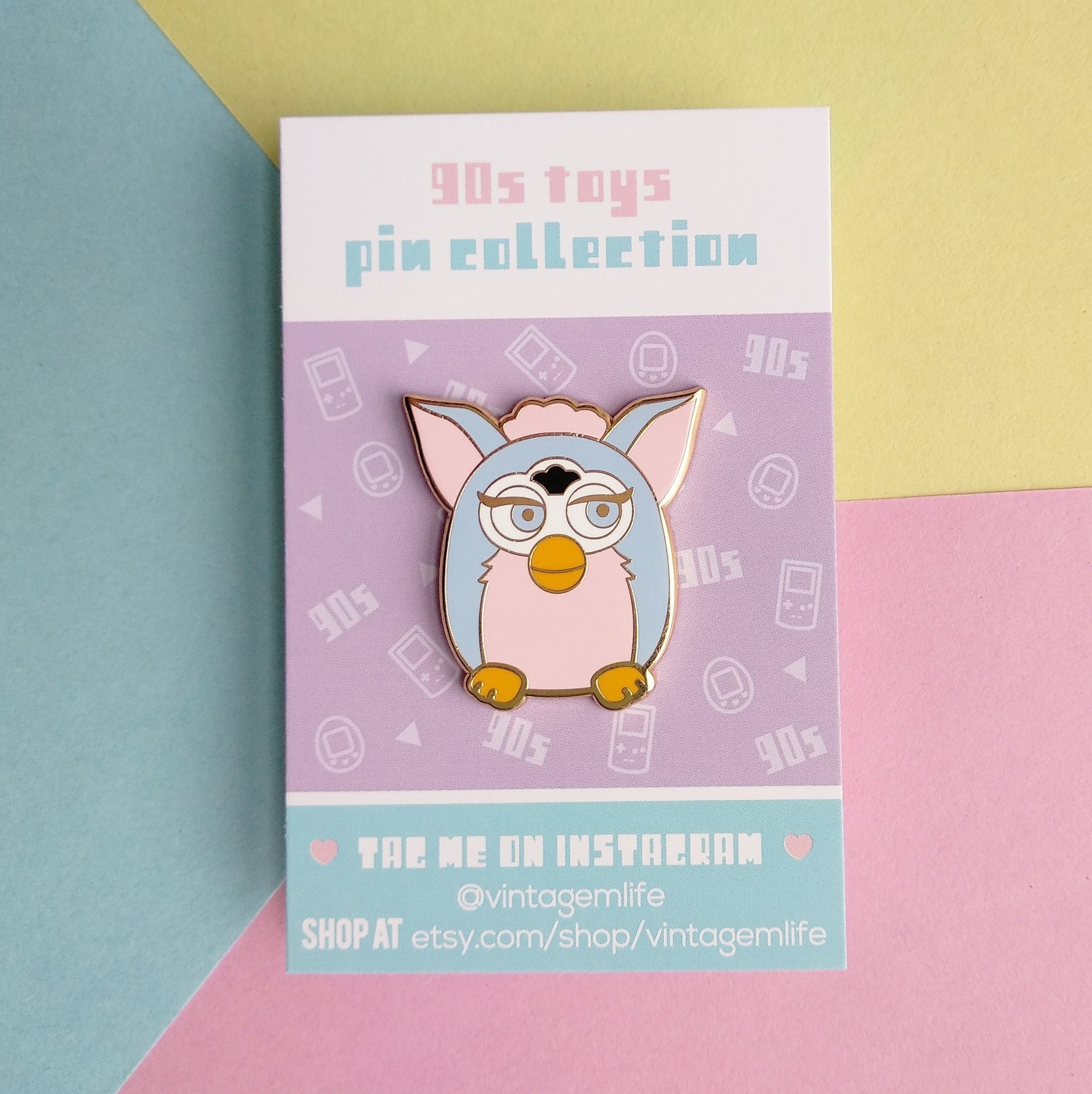 PASTEL FURBY PIN Pastels Furbies Pins Black | Etsy Canada