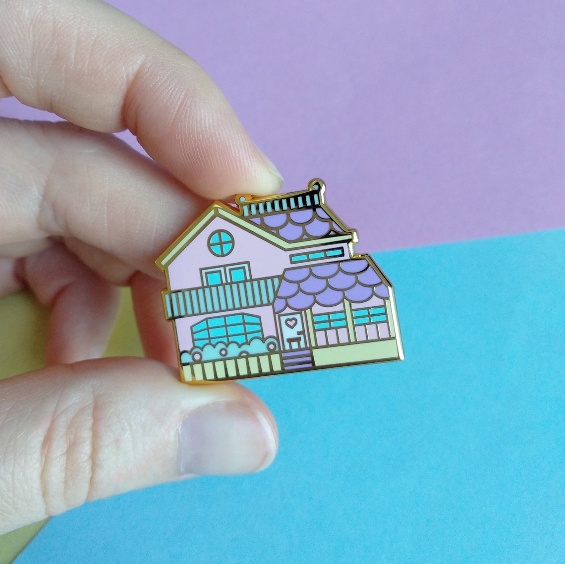 COZY HOME PIN Tiny Houses Hard Enamel Pin House - Etsy