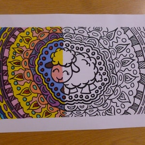 Sheep Colouring Sheet, PDF, Digital Download, Printable, A4 ...