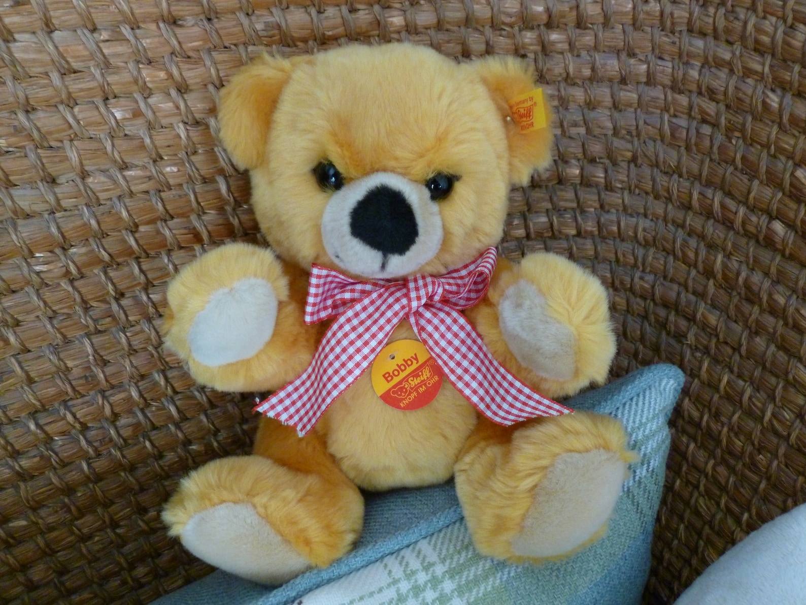 STEIFF Jointed Teddy Bear, Bobby Bear, 28 Cm, Golden, Vintage ...