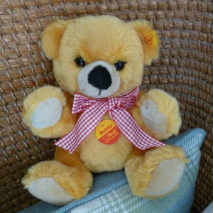 STEIFF Jointed Teddy Bear, Bobby Bear, 28 Cm, Golden, Vintage ...