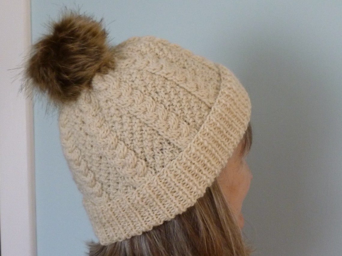 HARRAY HAT, Aran Knitting Pattern, PDF Digital Download, Aran, Baby ...
