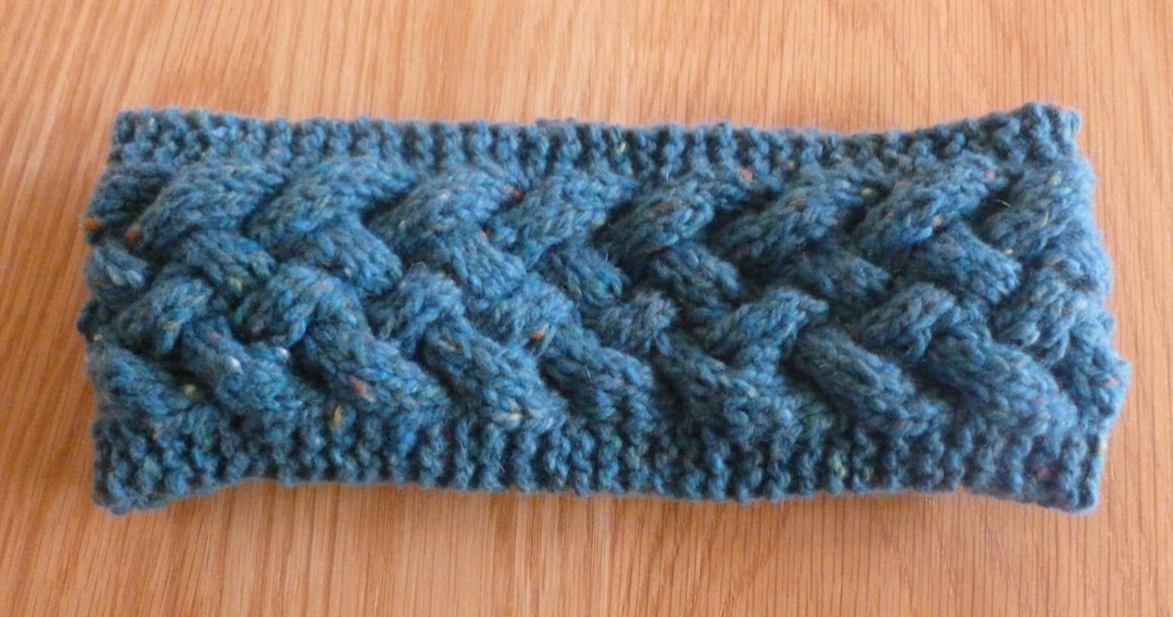 Cosy Cabled Headbands Knitting Pattern Pdf Digital Download Aran 2
