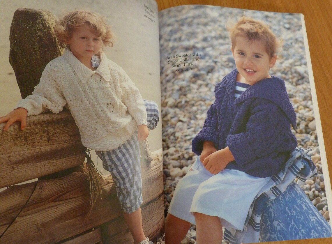 Classic Knits for Kids by Debbie Bliss, Vintage Knitting Book, 30 Aran ...