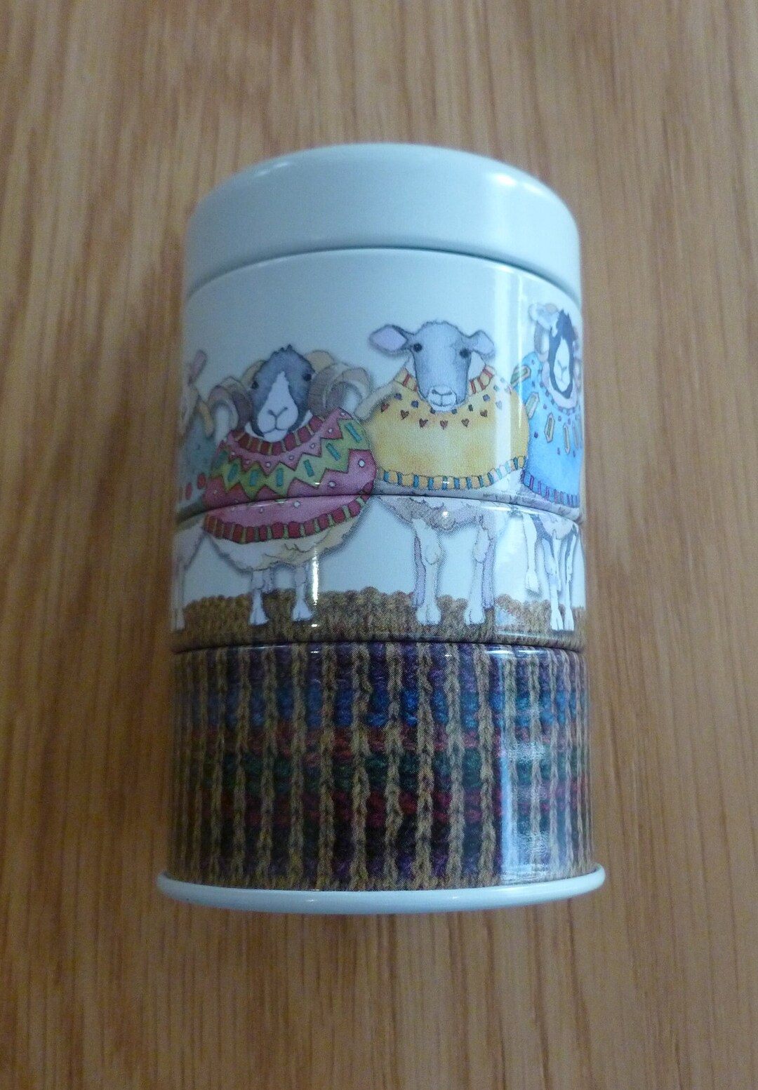Small Stacker Tin , by Emma Ball, 8.5 Cm X 5.5 Cm, Storage Tin, Sheep ...