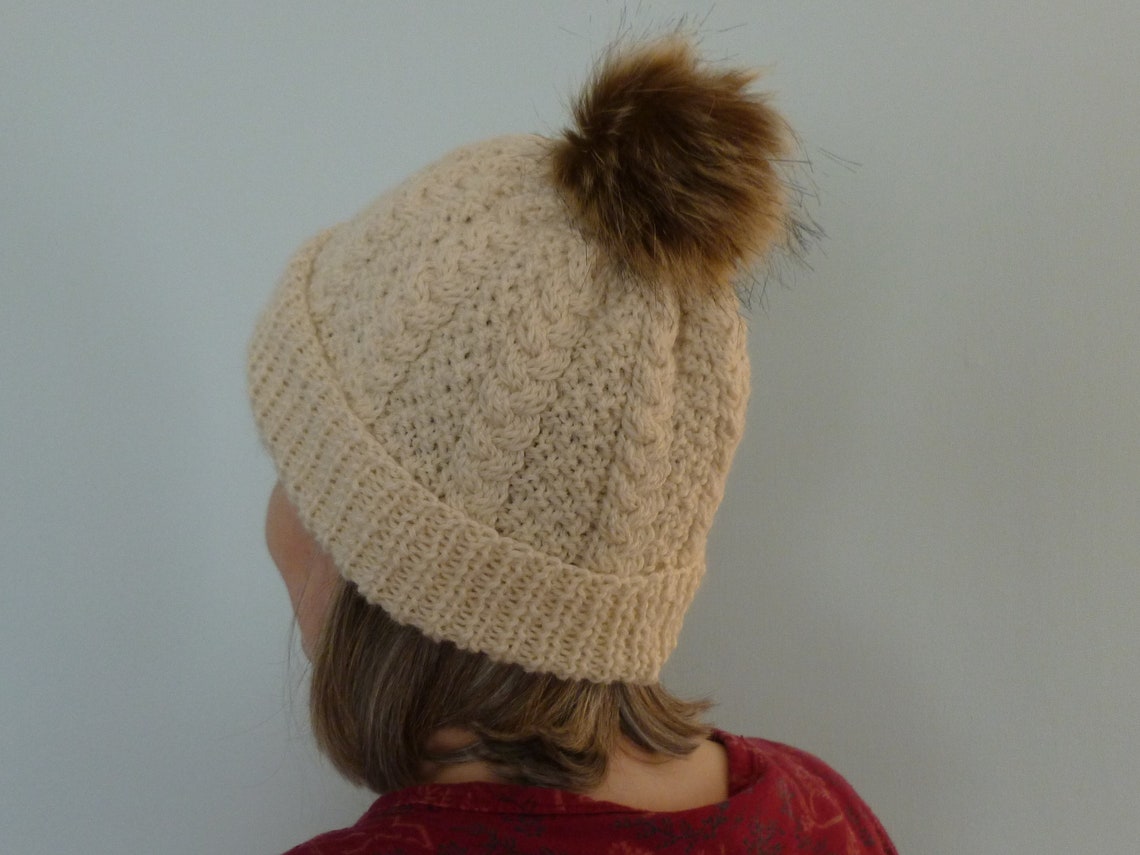HARRAY HAT Aran Knitting Pattern PDF Digital Download Aran - Etsy Canada