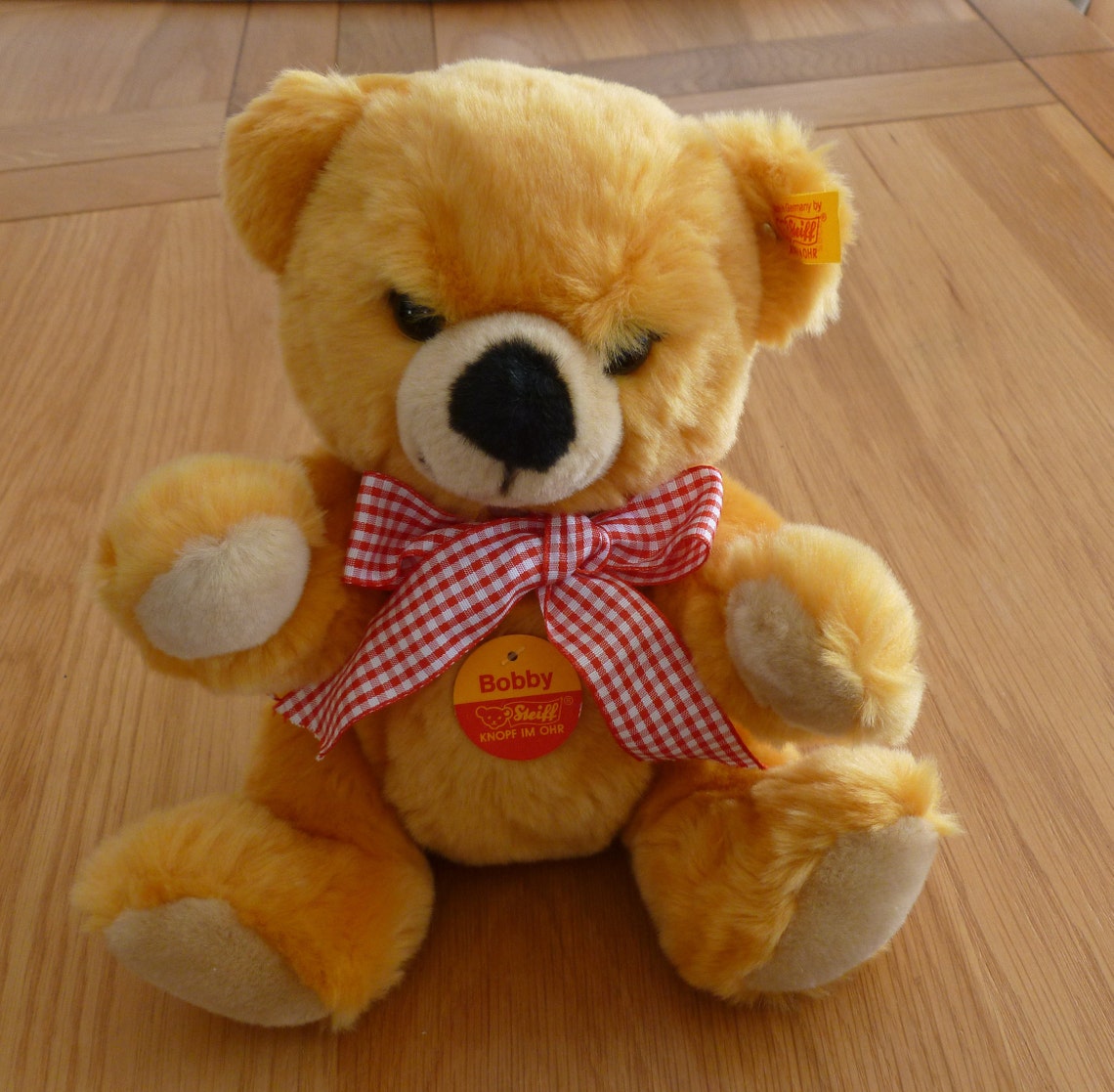 STEIFF Jointed Teddy Bear, Bobby Bear, 28 Cm, Golden, Vintage ...