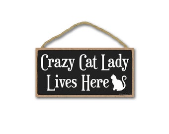 Crazy Cat Lady Sign - Etsy