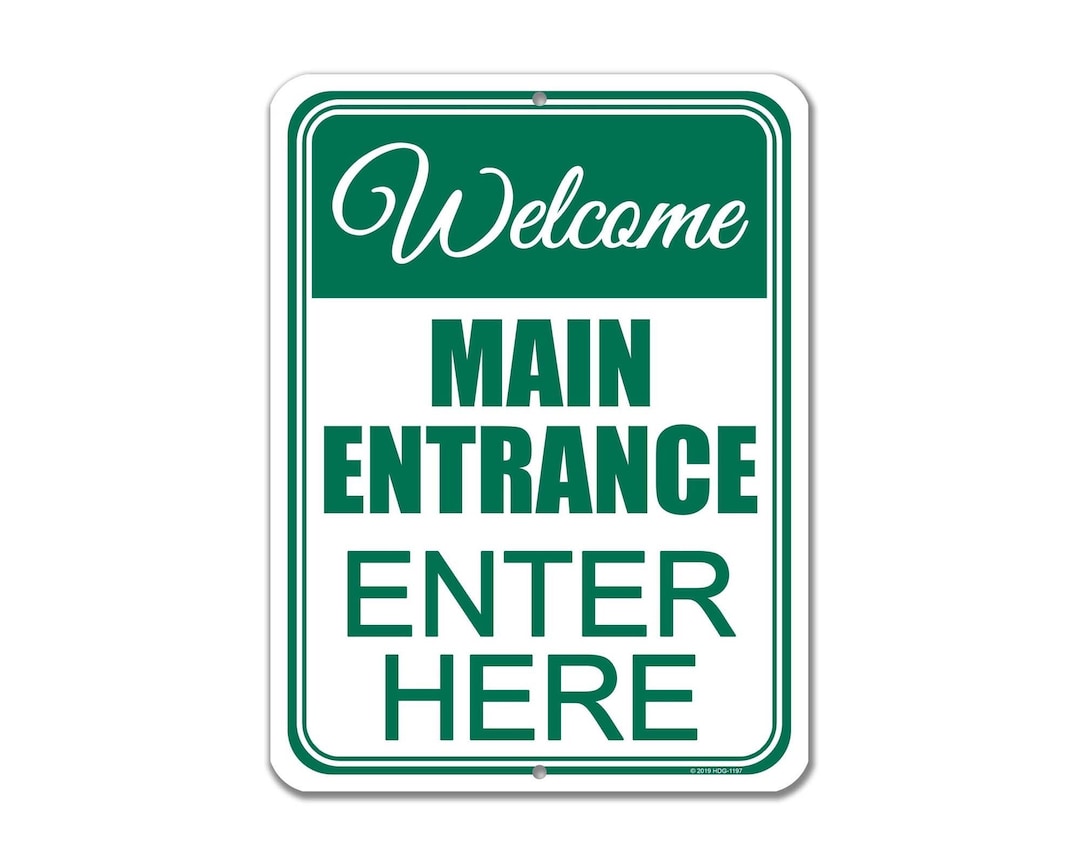 Honey Dew Gifts Outdoor Welcome Sign Welcome Main Entrance - Etsy