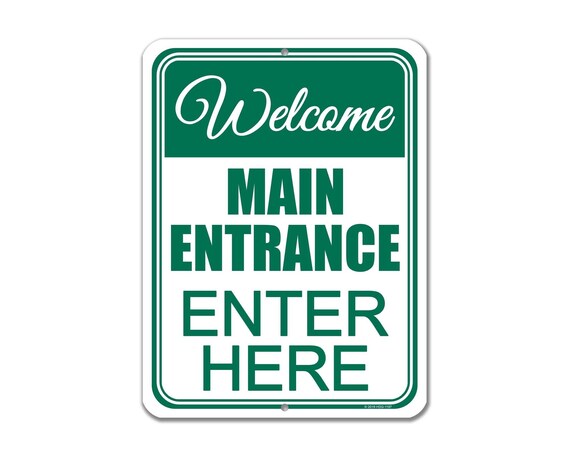 Honey Dew Gifts Outdoor Welcome Sign Welcome Main Entrance - Etsy